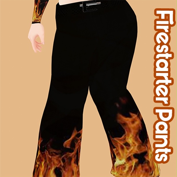 VRoid Clothes Firestarter Pants - Venus Variation Designs - BOOTH