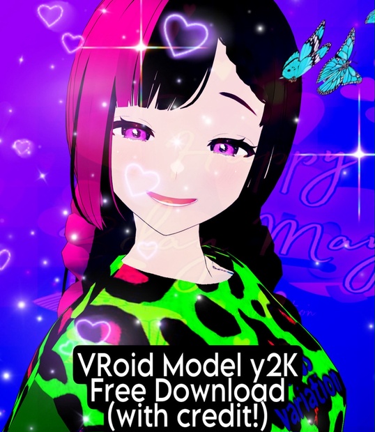 VRoid Free Vtuber Model - 1k Follower Celebration!! - Venus Variation ...