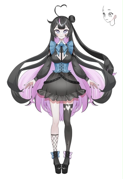 [Live2D練習用] Mococo パーツ分けのLive2D用PSD - p13ta - BOOTH