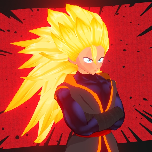VRoid SSJ3 Hair Pack Dragonball Z - Super (UPDATED) - Hitto´s Shop Nd ...