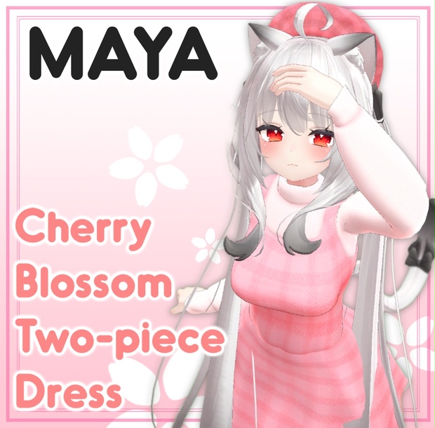 Maya Cherry blossom two-piece dress - Beta Shop - BOOTH