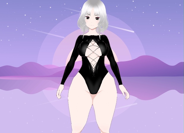 【VRoid】Busty Latex Body Suit - shealys - BOOTH