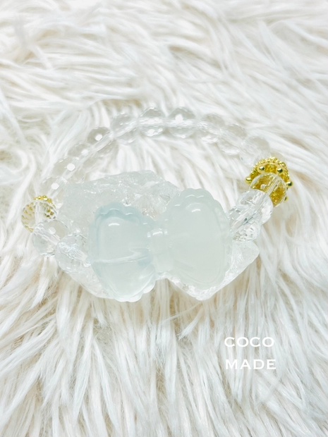 「Fluorite ribbon🎀：Clear Quartz」 - 「I am」 - BOOTH