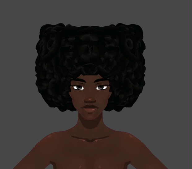 Cat Afro (.vroid file hair preset) - Beef - BOOTH