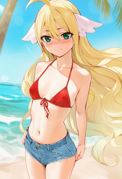 ビーチで楽しむメイビス - dclp - BOOTH