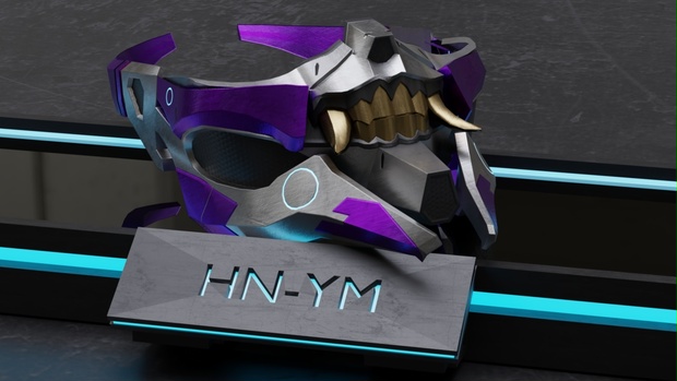 HN-YM Cyber Mask (VRChat) - iskullyi - BOOTH
