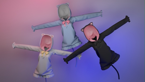 Cat Hoodie [VRChat] - zeitvr - BOOTH