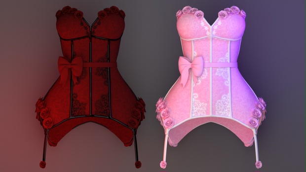 Corset and Panties [VRChat] - zeitvr - BOOTH