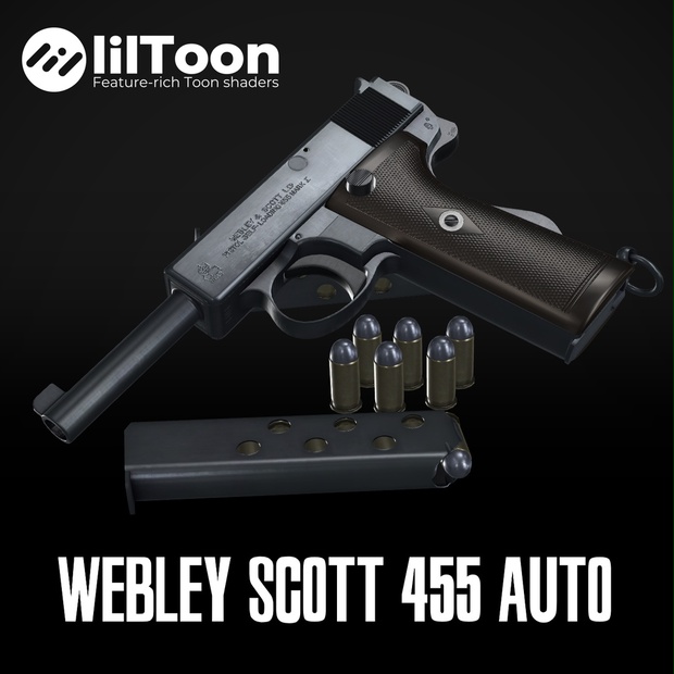 【VRChat想定】Webley Scott 455 AUTO - #ATGunWorks - BOOTH