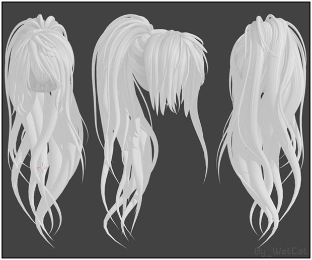 Ponytail hair - WetCat - BOOTH