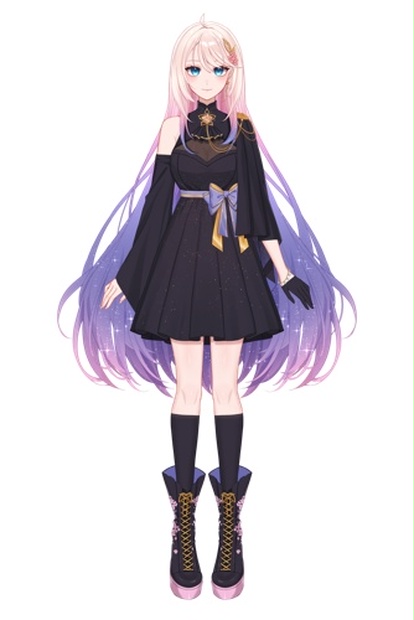 Vtuber Model Pink Galaxy Princess - leevine - BOOTH