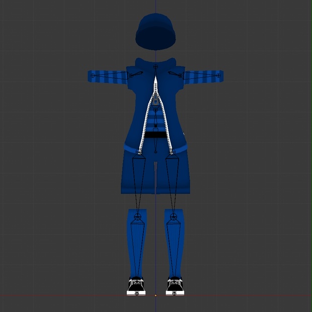 オリジナル3Dモデル VRchat JK 服 - subcom - BOOTH