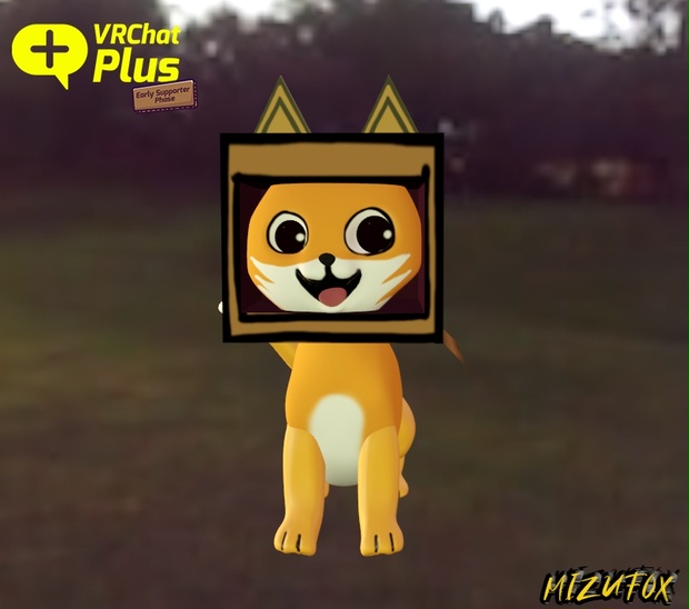 Vrchat Plus Cat - Mizufox - BOOTH