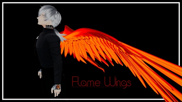 |VRCHAT| Flame Wings - roger - BOOTH