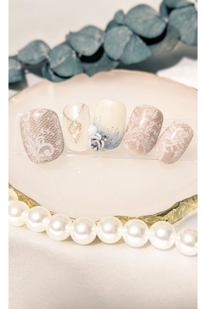 FF14/概念ネイル/リーン（レースネイル）/concept nails/Ryne - &Lilium - BOOTH