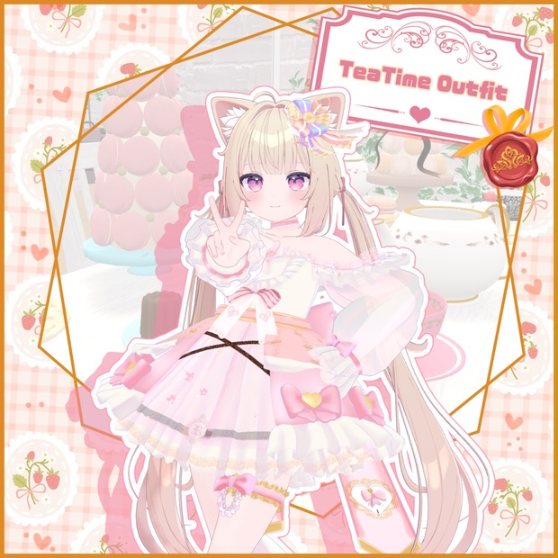 【シフォン -Chiffon- 対応】TEATIME OUTFIT【VRChat向け衣装モデル MA対応】 - Royal Syth - BOOTH