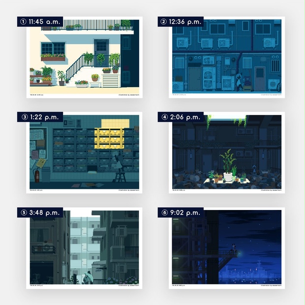 B6ポストカード6種類 - sawaaartwork購買部 - BOOTH