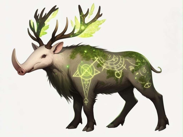 Mystic Forest Creature - gameready - BOOTH