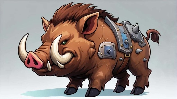 Armored Boar - gameready - BOOTH