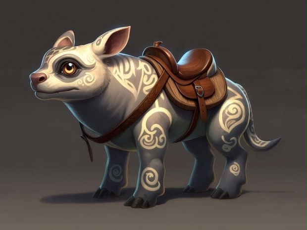 Mystic Saddle Creature - gameready - BOOTH