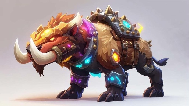 Armored Beast - gameready - BOOTH