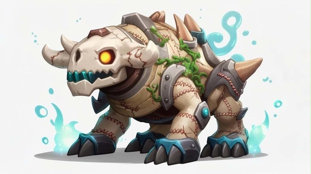 Stitched Bone Beast - gameready - BOOTH