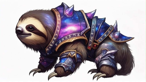 Galactic Sloth Armor - gameready - BOOTH