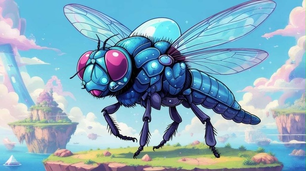 Cyber Fly in the Sky - gameready - BOOTH