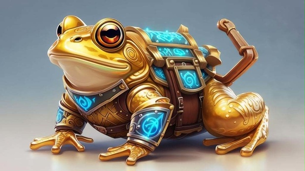 Cyber Frog Warrior - gameready - BOOTH