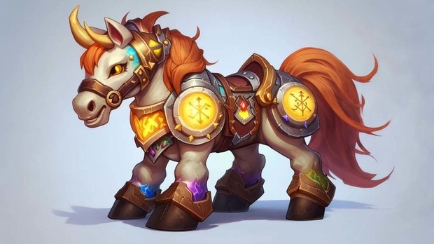 Armored Unicorn Pony - gameready - BOOTH