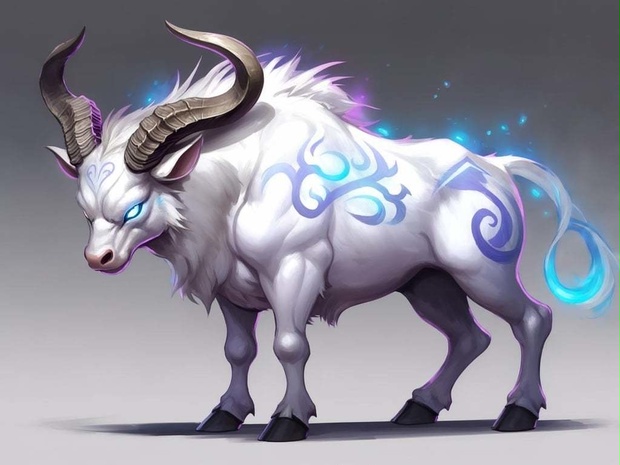 Mystical Spirit Bull - gameready - BOOTH