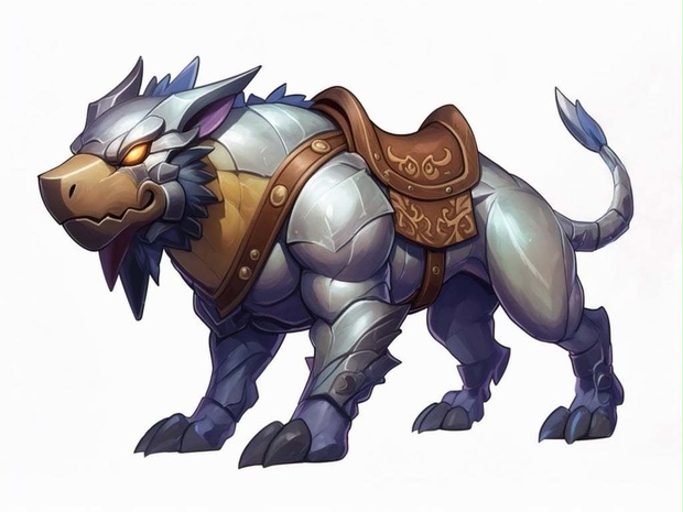 Armored Beast - gameready - BOOTH