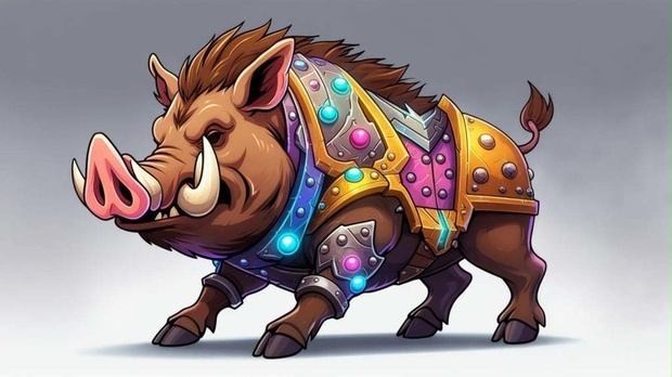 Battle Boar Champion - gameready - BOOTH