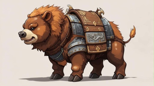 Armored Bear - gameready - BOOTH