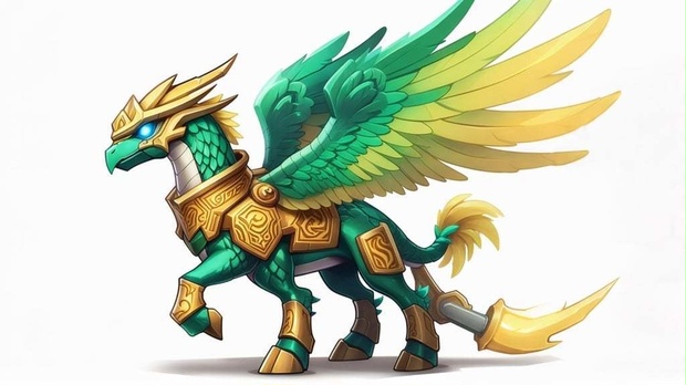 Winged Dragon Guardian - gameready - BOOTH