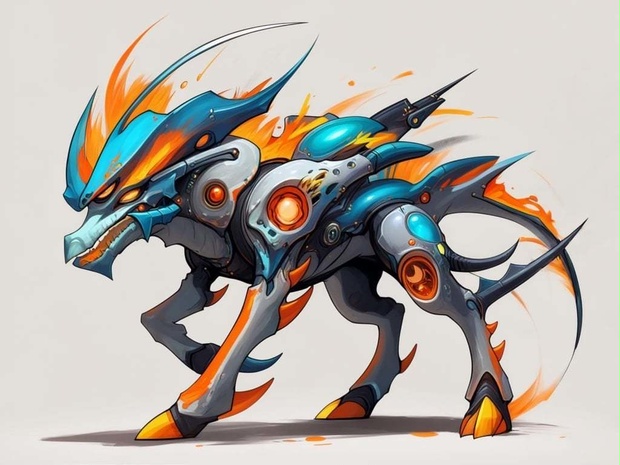 Cybernetic Beast - gameready - BOOTH