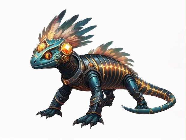 Mechanical Lizard - gameready - BOOTH