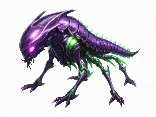 Alien Insectoid Warrior - gameready - BOOTH