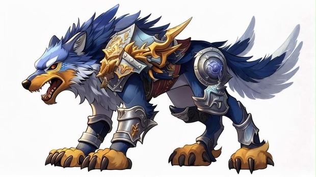 Armored Wolf Warrior - gameready - BOOTH