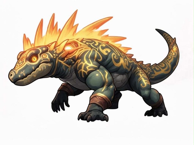 Luminous Lizard - gameready - BOOTH