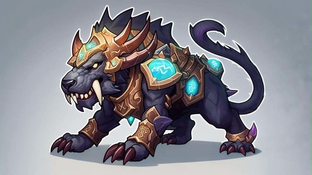 Armored Shadow Beast - gameready - BOOTH