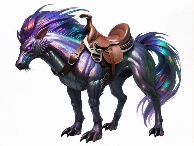 Glowing Fantasy Steed - gameready - BOOTH