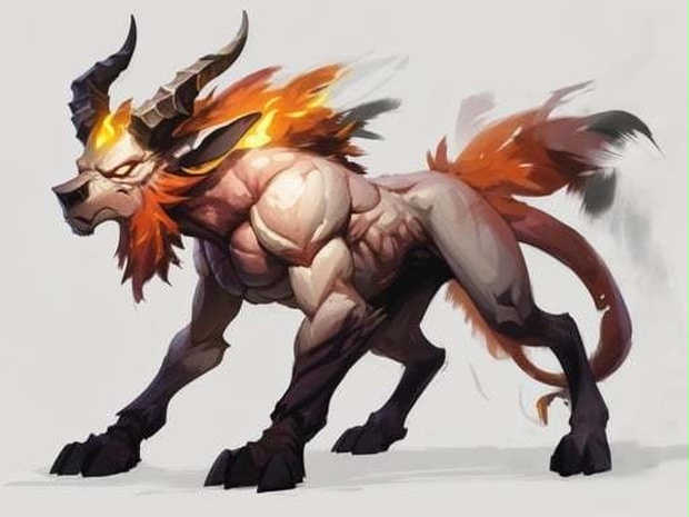 Inferno Beast - gameready - BOOTH