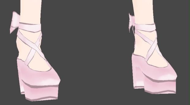 Pink Ribbon Shoes - rosemarydarling - BOOTH