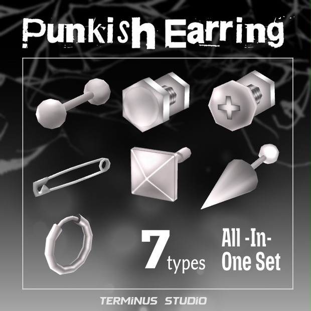 パンク風ピアスセット - TERMINUS STUDIO - BOOTH
