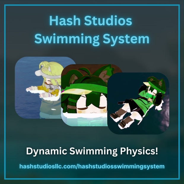 Hash Studios Swimming System / ハッシュスタジオズ スイミング システム [UdonSharp] [SDK3] - Hash Studios LLC - BOOTH
