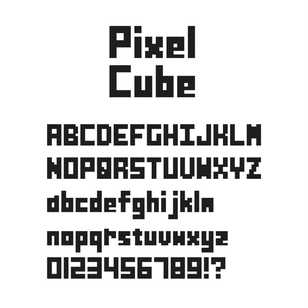 ピクセルフォント PixelCube - Dessert Seed Studio - BOOTH
