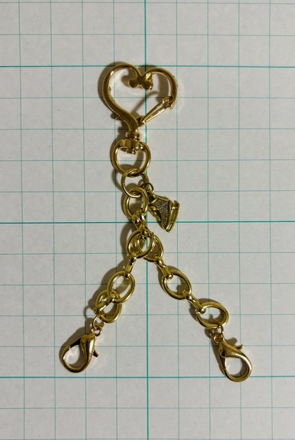 カードケースB8用チェーン（ゴールド/ハート②） - モリノミヤコ - BOOTH