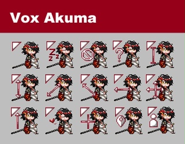 【NIJISANJI EN】Vox Akuma Cursor - Senri - BOOTH