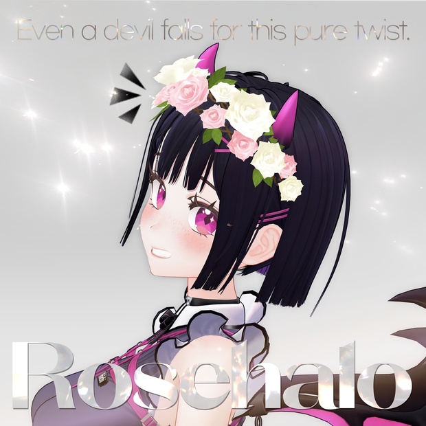 [VRC] Rose Halo (Flower Crown) - HATCH Planet - BOOTH